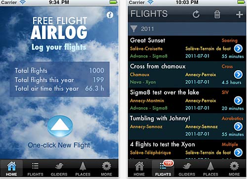 Free Flight Logbook app for iPhones | Cross Country Magazine – In the ...